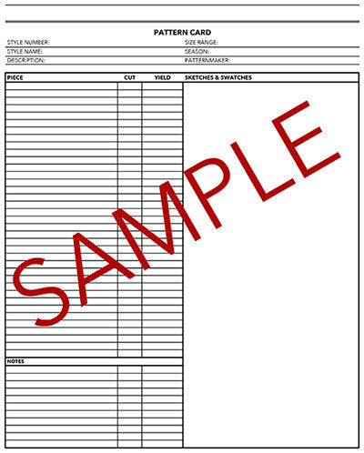 Pattern Card Template – Zoe Hong